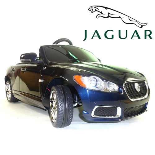 Review of Metallic Dark Blue Official Jaguar XFR Kids 6V Ride-On Car a ...